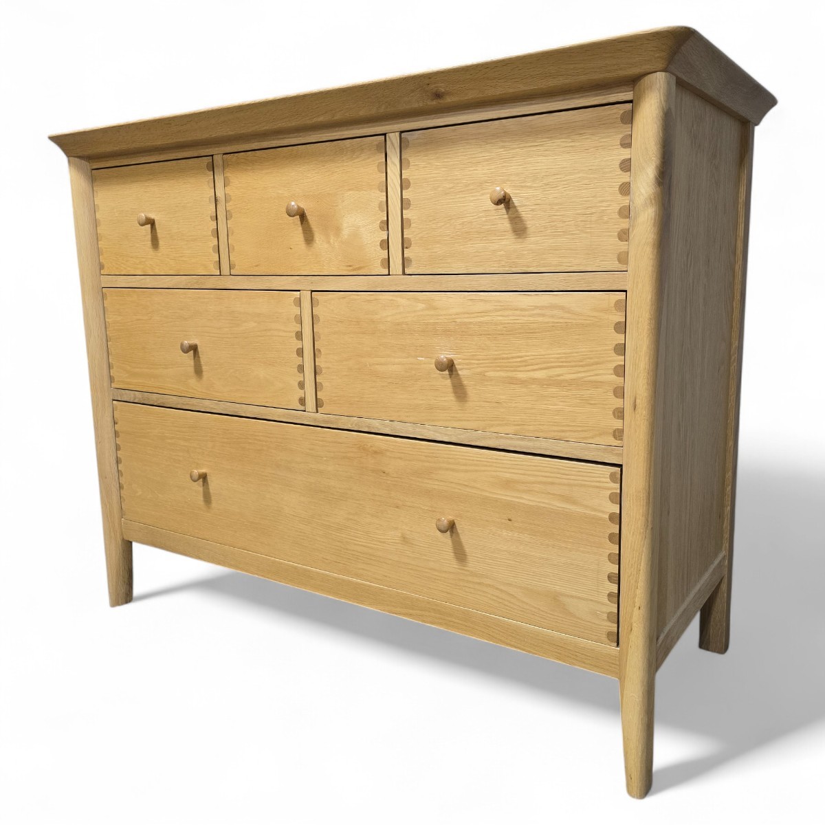 Second-Hand Oak Chest of Bedroom Drawers by John Lewis Essence Range